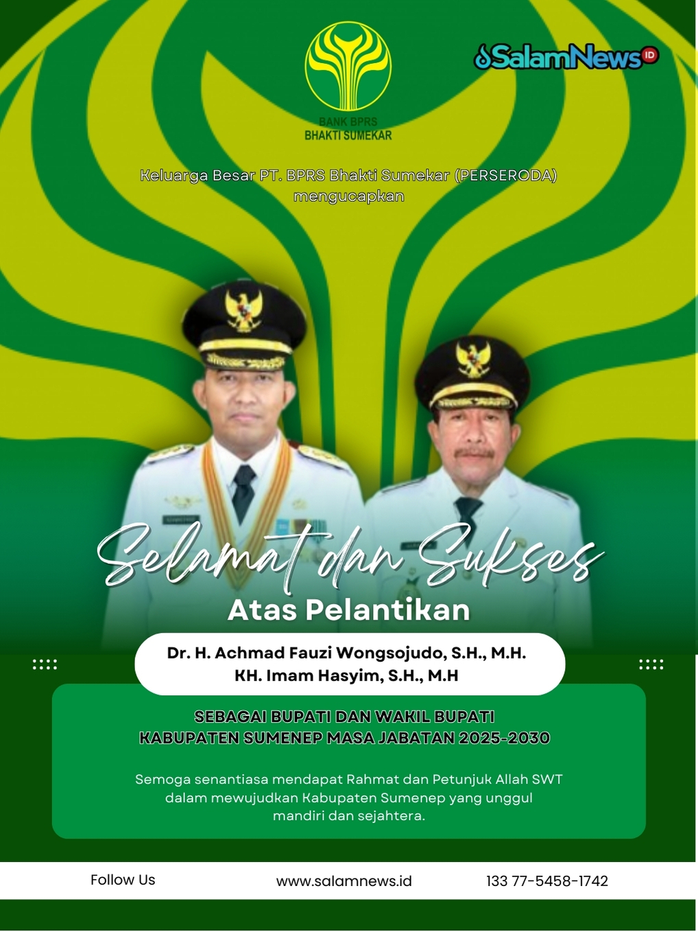 Hari Pertama Bertugas, Wabup Sumenep Imam Hasyim Temui dan Sapa Pegawai Pemkab - Salam News Id